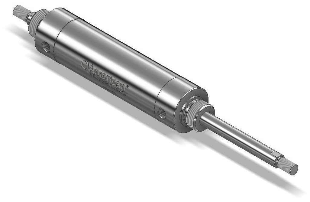 2" Bore Double Acting Air Cylinder Stainless Steel Series Double Rod ...