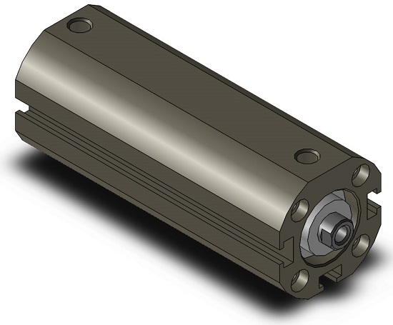 Single Acting Spring Return 9/16" Bore Low Profile Air Cylinder ...